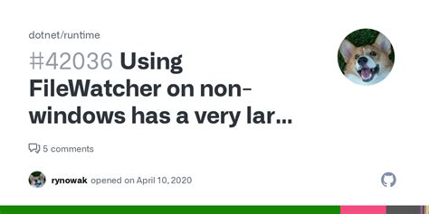 Using FileWatcher On Non Windows Has A Very Large Impact On Startup