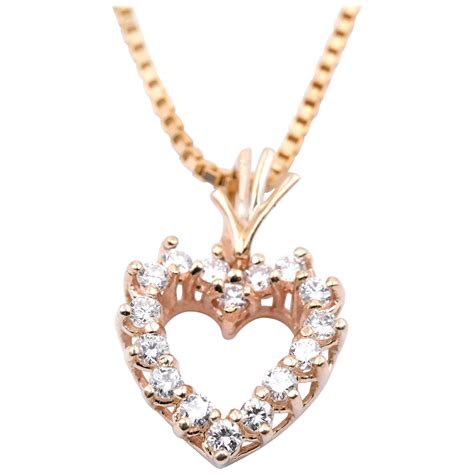 Antique Engraved 14 Karat Yellow Gold Heart Locket Necklace At 1stdibs