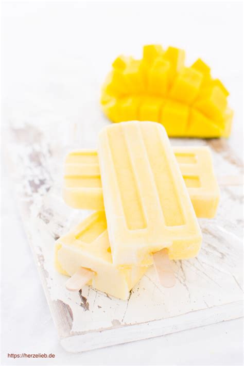 Mango Eis Am Stiel Rezept Mit Joghurt Und Kardamom