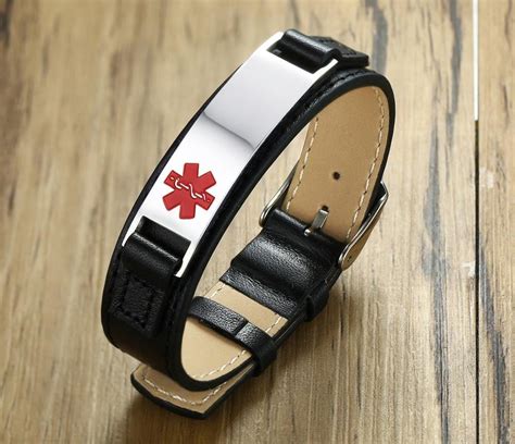 Custom Engraved Medical Id Bracelet For Men In 2023 Bracelets For Men