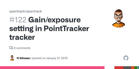 Gainexposure Setting In Pointtracker Tracker · Issue 122 · Opentrack