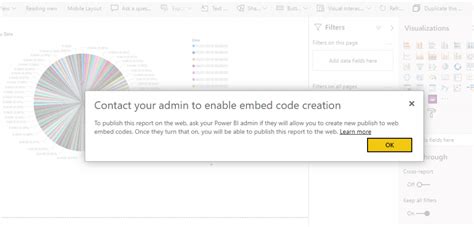Publish To Web Power Bi Error Contact Your Admin To Enable Embed Code