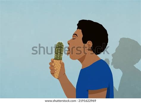 Man Ice Cream Cone Over Royalty Free Licensable Stock Illustrations Drawings Shutterstock