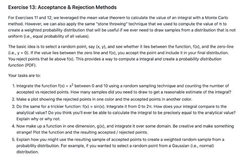 Exercise Acceptance Rejection Methods For Chegg