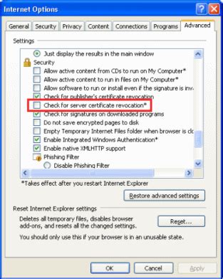 SharePoint Tricks Revocation Information Certificate For This Site Not Available Do You Want