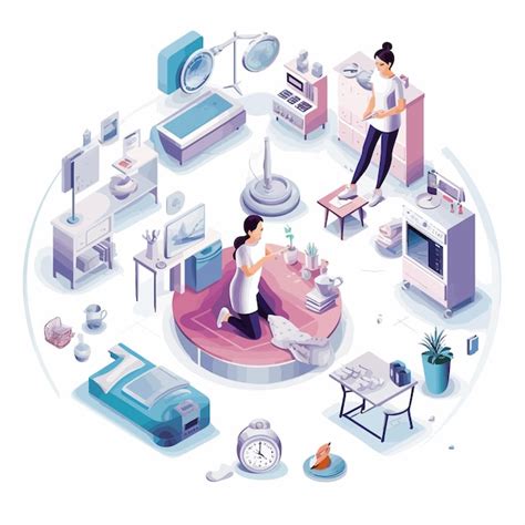 Premium Vector D Isometric Flat Vector Conceptual Illustration Of Female