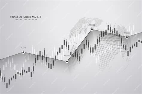 График фондового рынка или график торговли на рынке форекс для отчетов