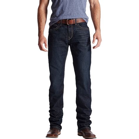 Ariat Mens Rebar Fashion M4 Low Rise Boot Cut Jeans Academy