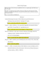 Apa Reference Page Examples Formatting Guide And Tips Course Hero