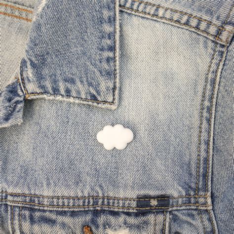 Cloud Brooch 3d Cloud Pin Cute Lapel Pin Cloud Shape Pin Clouds Accessories White Cloud Handmade