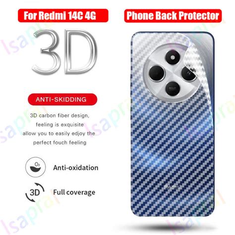 Xiaomi Redmi C G Back Protector Soft Carbon Fiber Back Film Full Cover Anti Scratch Shell