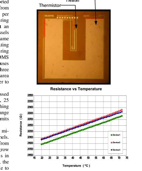 Photomicrograph Of The Cmos Heater And Temperature Sensor Top