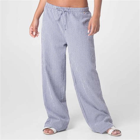 Pantalon Vichy Craquelado Straight Helenne P Blancoazul Squeeze