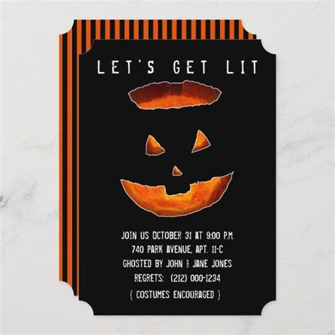 Adult Halloween Party Invitations Zazzle Adult Halloween Party