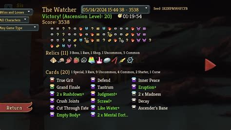 Watcher Infinite Against Fun Eater Is Much More Viable With A Grand Finale Rslaythespire