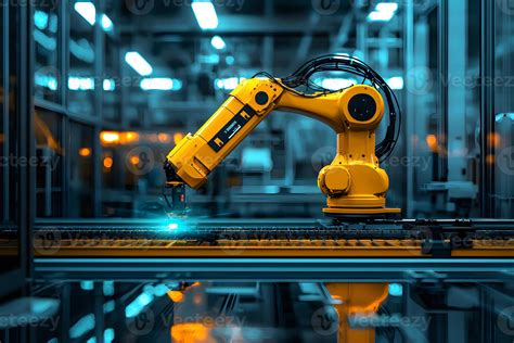 Industrial Robotic Arm Automation In Modern Factory Advanced Manufacturing Technology 59901477