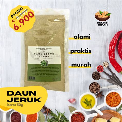 Jual Daun Jeruk Bubuk Daun Jeruk Purut Bubuk Daun Jeruk Kering Penyedap