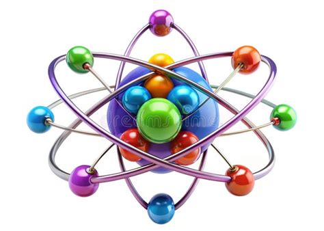 Vibrant Cosmic Atom Portrait An Abstract Illustration Of Quantum Physics And Atomic Structure