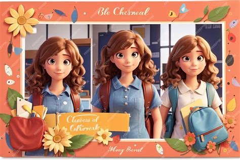 Premium Photo Classmates Back To School Card Template