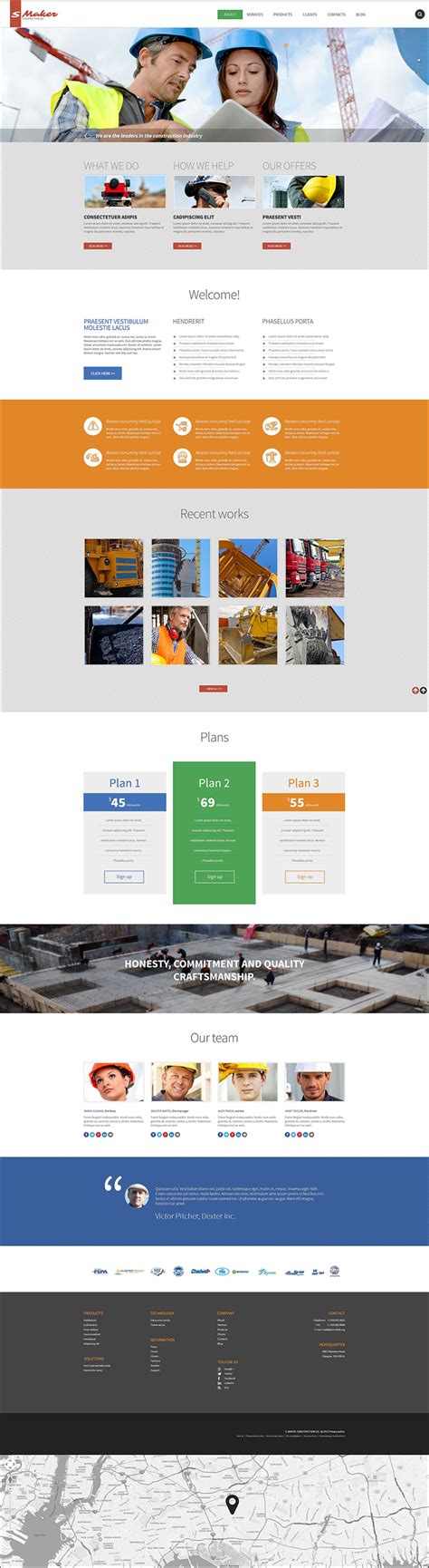 10 Construction Company Drupal Themes Free And Premium Templates