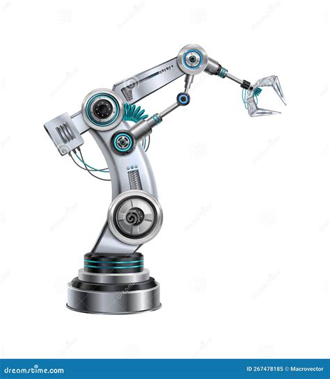 Composição Do Manipulador Robótico Do Braço Ilustração Do Vetor