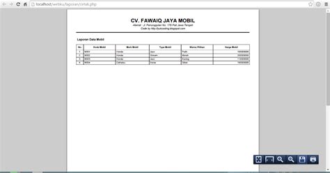 Membuat Report Laporan Pdf Dengan Php Dan Fpdf Yukcoding