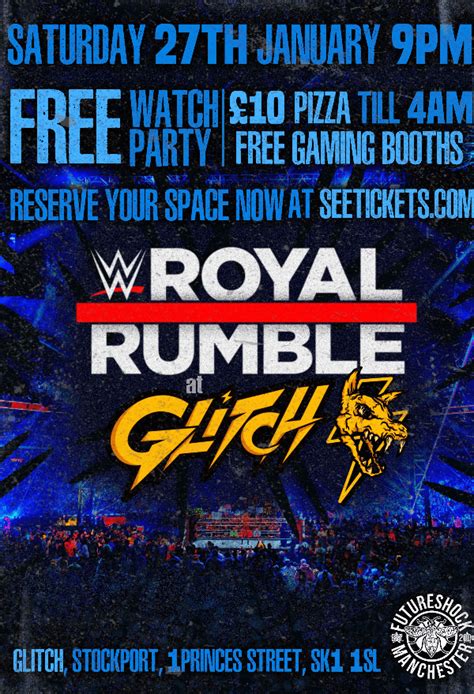 Wwe Royal Rumble Watch Party At Glitch Event Tickets From Ticketsource