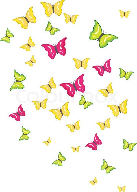 Butterfly Swarm Stock Vector Colourbox