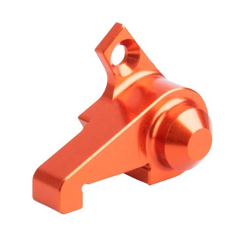 Tusk Rear Brake Caliper Support With Disc Guard Orange For Ktm Models