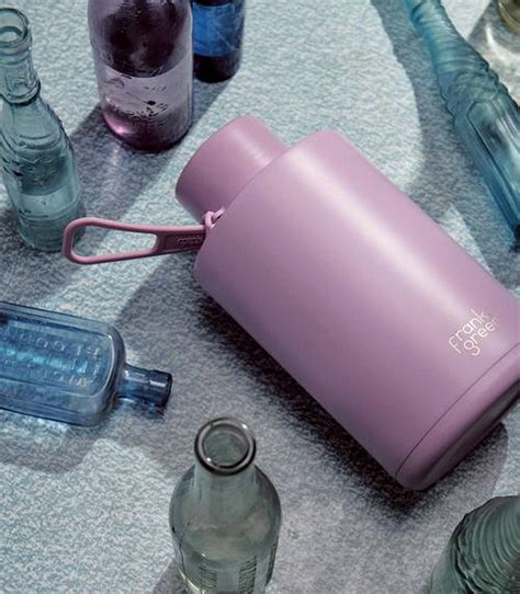 Ceramic Reusable Bottle With Straw Lid Extra Large 68oz 2000ml