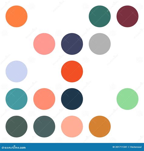 Random Colorful Circles Vector Illustration Circles Design Element