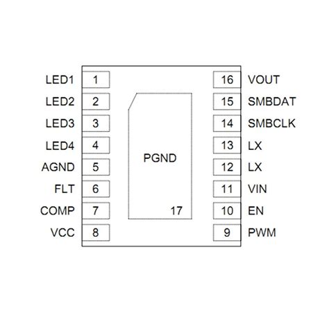Sy7734doc具有smbus控制的4通道led驱动器 芯三七
