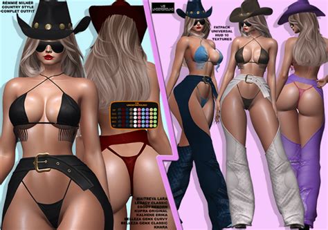 Second Life Marketplace Remmie Milner Fatpack Country Style Complet Outfit
