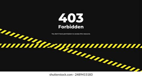 403 forbidden error page vector layout stock vector royalty free