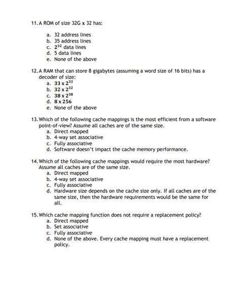 solved part a answer the following mcq and true false