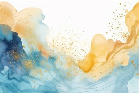 Premium Vector Abstract Splashed Watercolor Textured Background