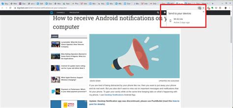 How To Easily Send Page Links And Phone Numbers From Chrome Desktop Browser To Your Android