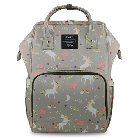 LEQUEEN Baby Unicorn Diaper Bag Backpack, Multifunction Waterproof ...