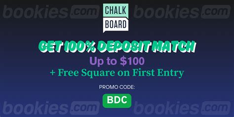 Chalkboard Promo Code Bdc Get A 100 Match Bonus Up To 100 Free Square Sep 13