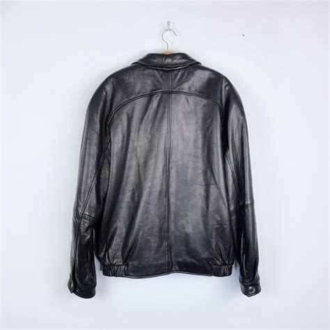 Vintage Butter Leather Bomber Jacket Good Market Thrift Store
