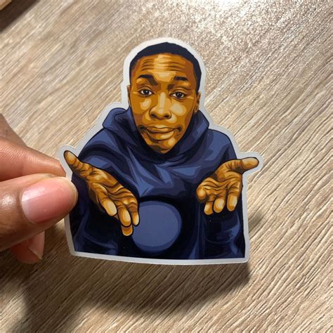 Khaby Lame Sticker Funny Sticker Meme Sticker Etsy