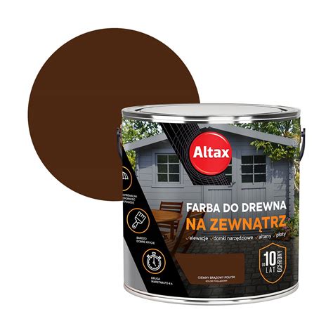 ALTAX FARBA DO DREWNA 2 5L CIEMNY BRĄZOWY 5900172974374 Cena