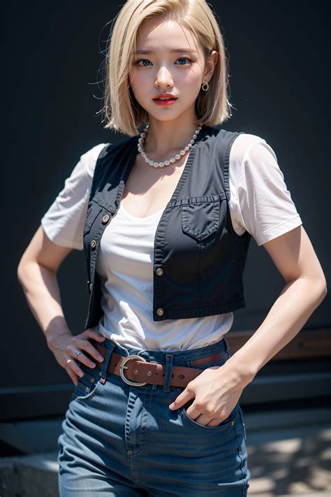 Ai로 생성한 드래곤볼 인조인간18호 실사 이미지 2