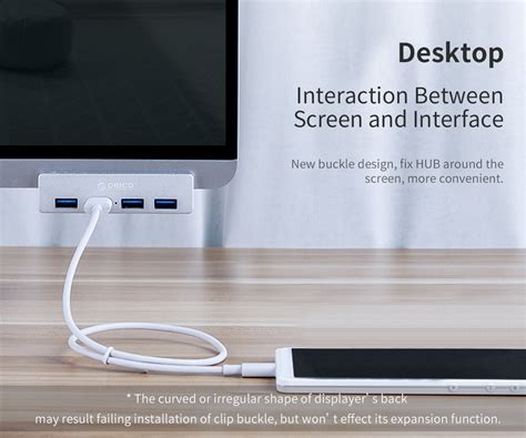 Aluminum Alloy Clip-On USB Hub for for Monitor or Desk – OnlyKey