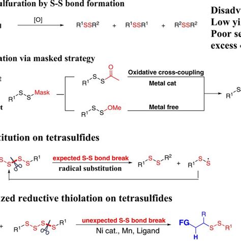 Strategies For Unsymmetrical Disulfide Assembly A Traditional