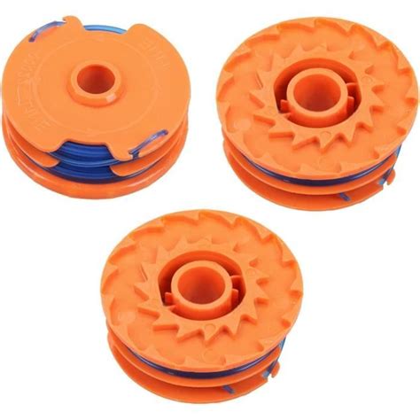 Lot de 3 bobines pour débroussailleuse Mac Allister 450 T 1193