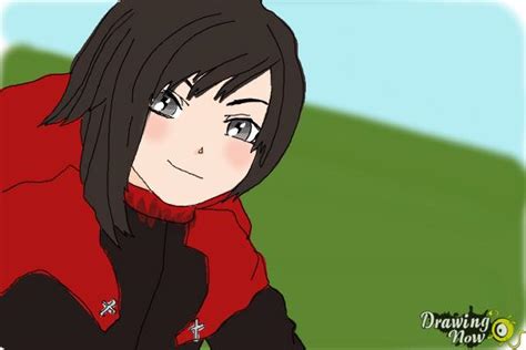 How To Draw Ruby Rose From Rwby Drawingnow