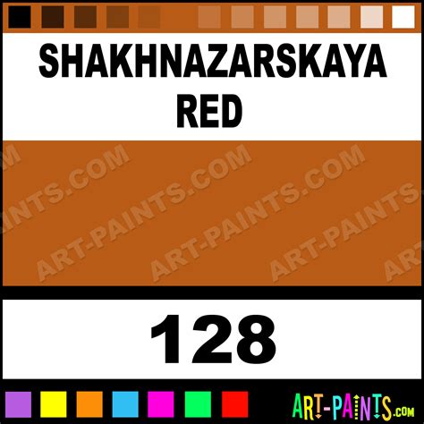 Shakhnazarskaya Red St Petersburg Pro Watercolor Paints 128