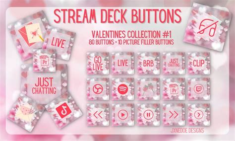 Stream Deck Icons Stream Deck Buttons Valentines Collection 1 80 Function Icons 10