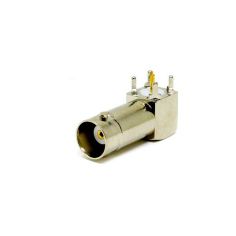 Bnc Connector Female 50 Ohm Right Angled For Pcb Mount Darkoct02